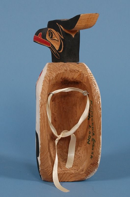 Kwakwaka'wakw Komokwa and Loon Mask ca. 1965 Carved by Rod Seaweed ...