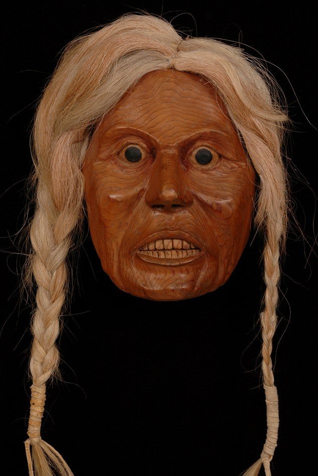 Carved "Chief Piapot" Head by Fred Gordon 1982 - Plains Cree 9" H. 7" W ...