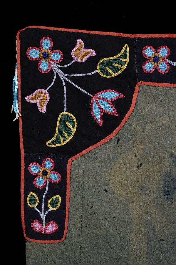 Blackfoot-Flathead Beaded Saddle Blanket with Floral Design From ...
