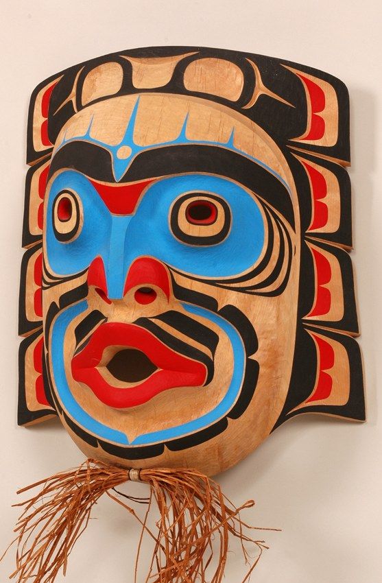 Kwagiulth Komakwa Mask, "Chief of the Sea" by Tony Hunt Jr. 20" H. 17 ...