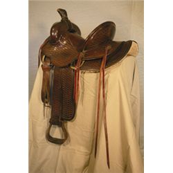 Hamley & Co., saddle, maker’s mark stamped in seat, new strings and ...
