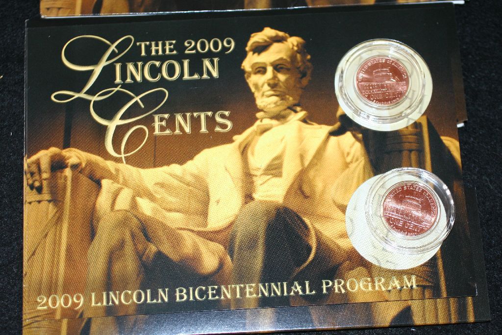 2009 Lincoln-Birth & Early Childhood Penny Set; P&D Mints; Lot of 2