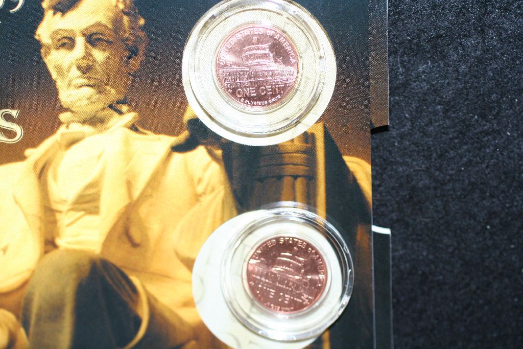 2009 Lincoln-Birth & Early Childhood Penny Set; P&D Mints; Lot of 2