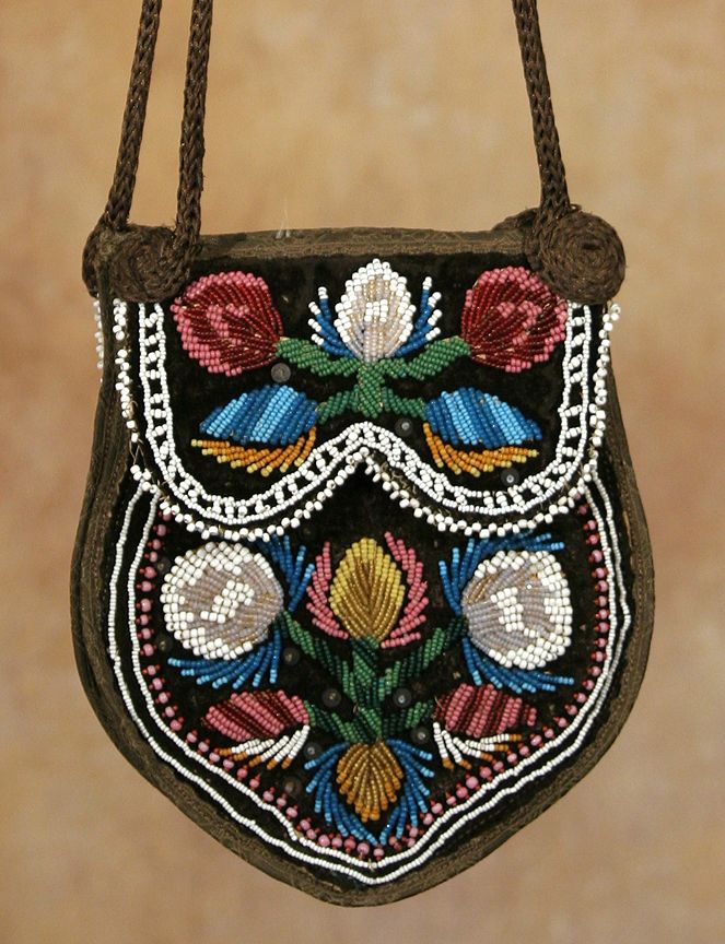 Iroquois Beaded Purse, circa 1850s