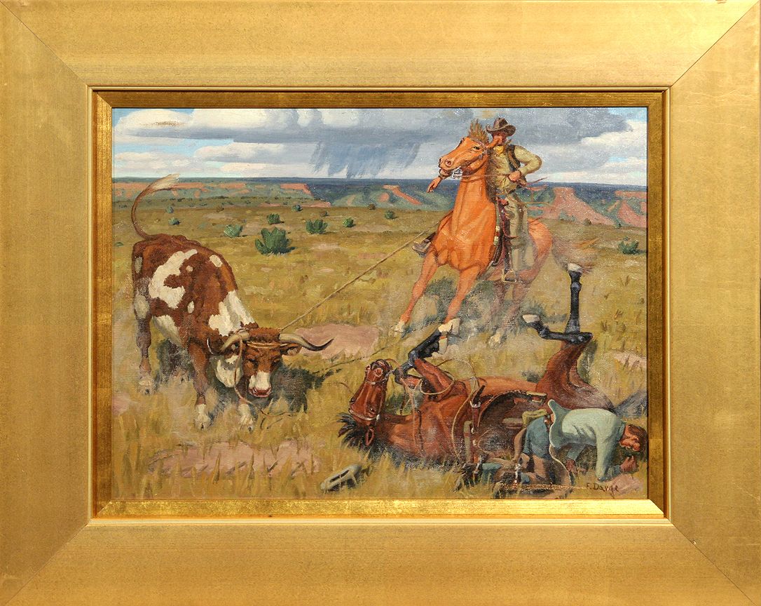 Fred Darge, oil on board