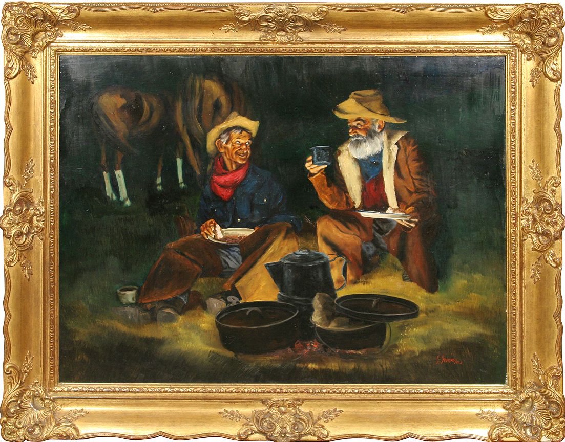 Gerald Farm, oil on board