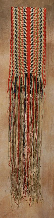 Metis Assumption Sash, finger woven, 19th century