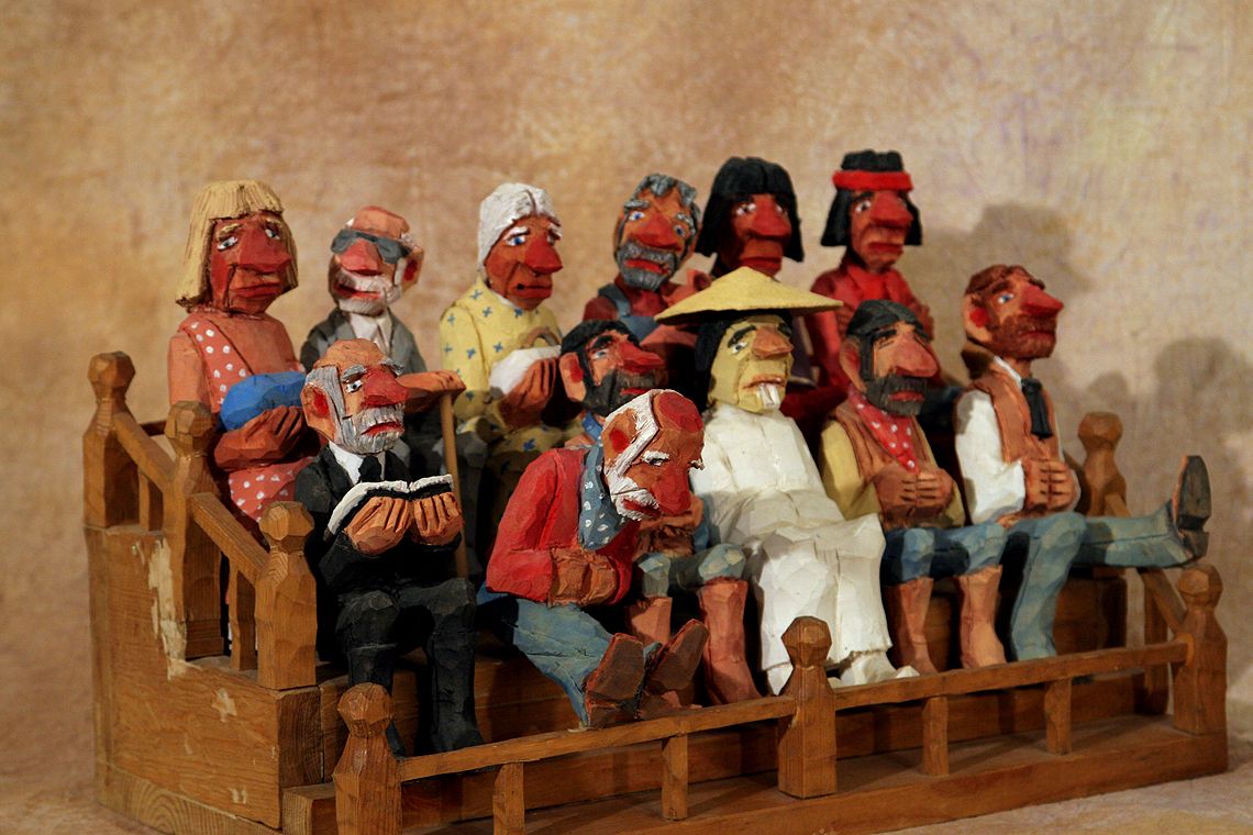 Jes Gurule, original woodcarving