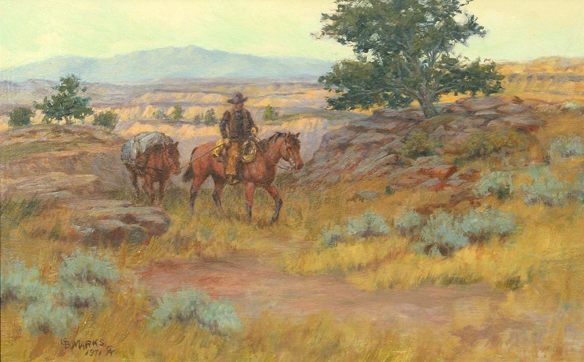 George B. Marks, oil on board