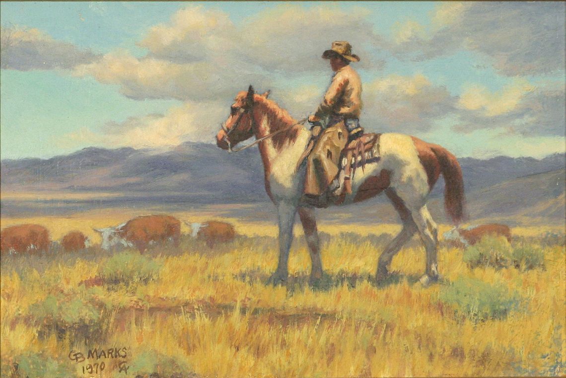 George B. Marks, oil on board