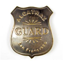 5849 - ALCATRAZ GUARD, SAN FRANCISCO - BRASS STAR BADGE - 3.5" ACROSS