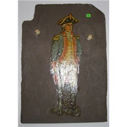 Vintage - George Washington Stone Picture with Old Article on back of ...