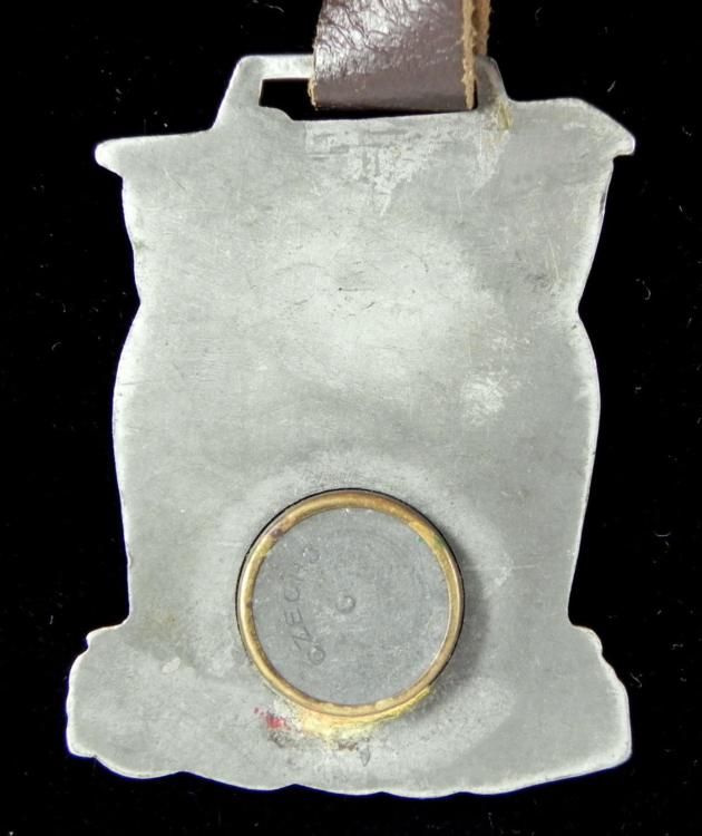 Admiral Byrd Vintage Watch Fob Compass w/ Penguins