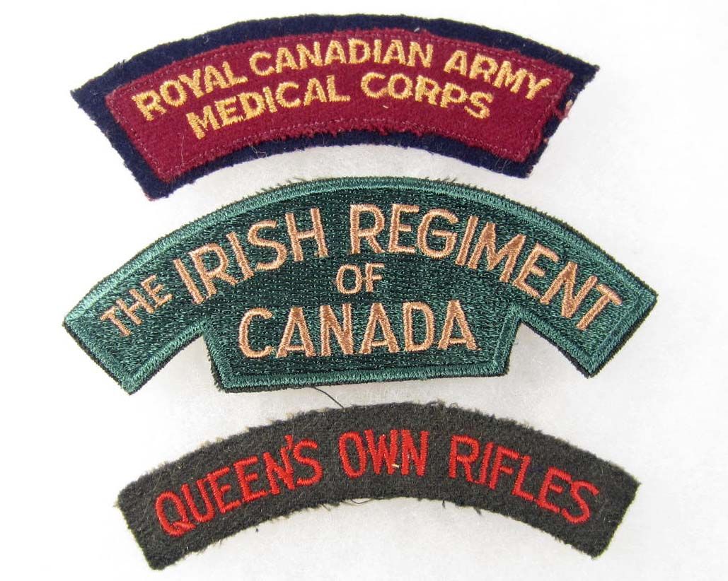 LOT OF 3 CANADIAN MILITARY PATCHES