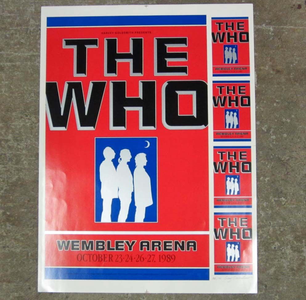 1989 "THE WHO" CONCERT POSTER - UNFRAMED