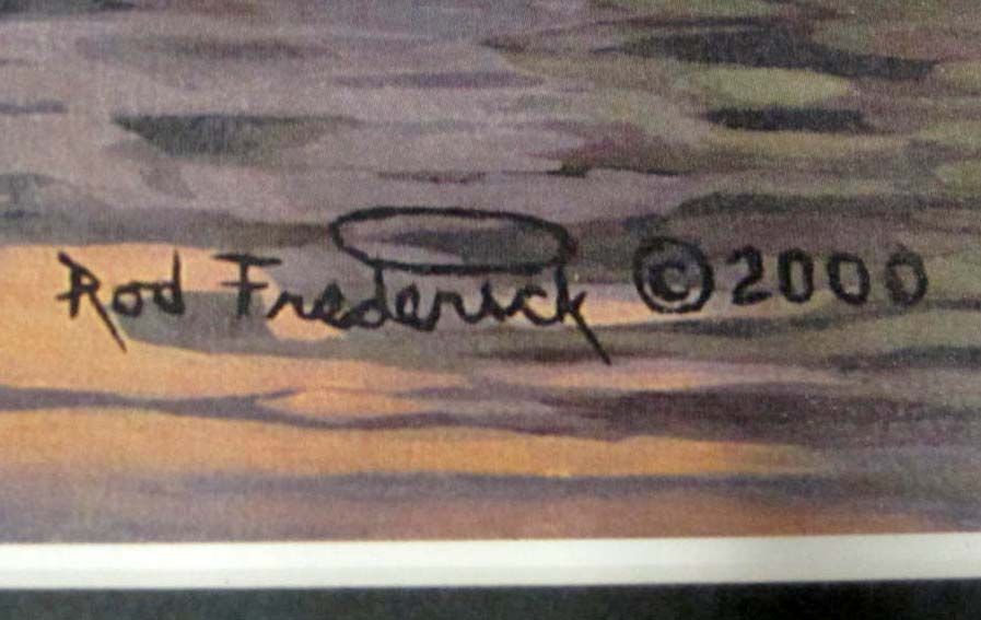 "ENTER THE CHALLENGER" SIGNED AND NUMBERED ART PRINT BY ROD FREDERICK