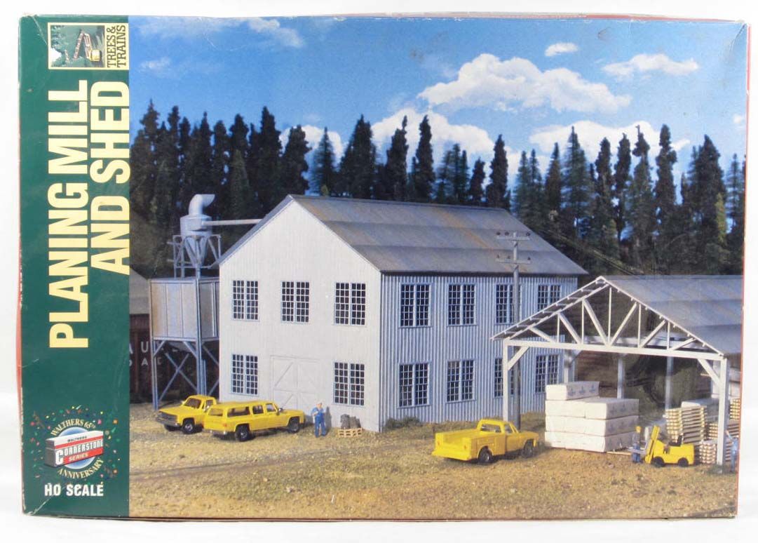 WALTHERS CORNERSTONE SERIES PLANING MILL AND SHED HO SCALE STRUCTURE KIT