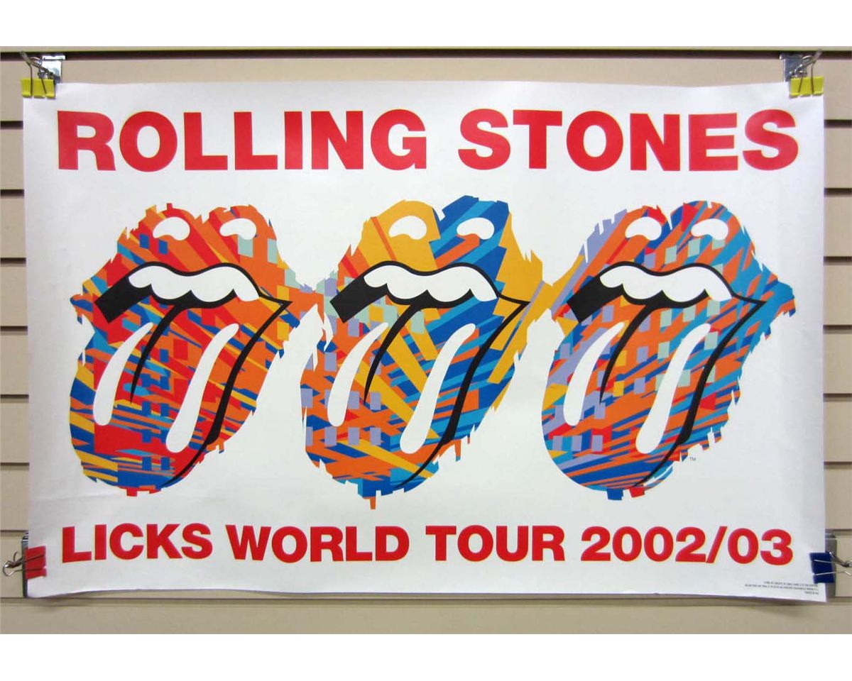 2002 ROLLING STONES CONCERT POSTER - UNFRAMED