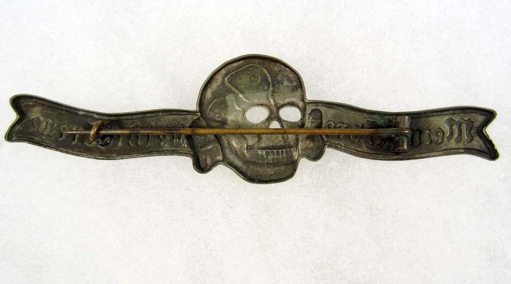 GERMAN NAZI WAFFEN SS TOTENKOPF OFFICERS MESS DRESS BREAST INSIGNIA