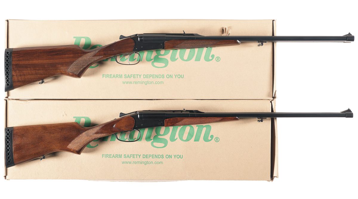 Two Boxed Remington SPR22 Side by Side Rifles