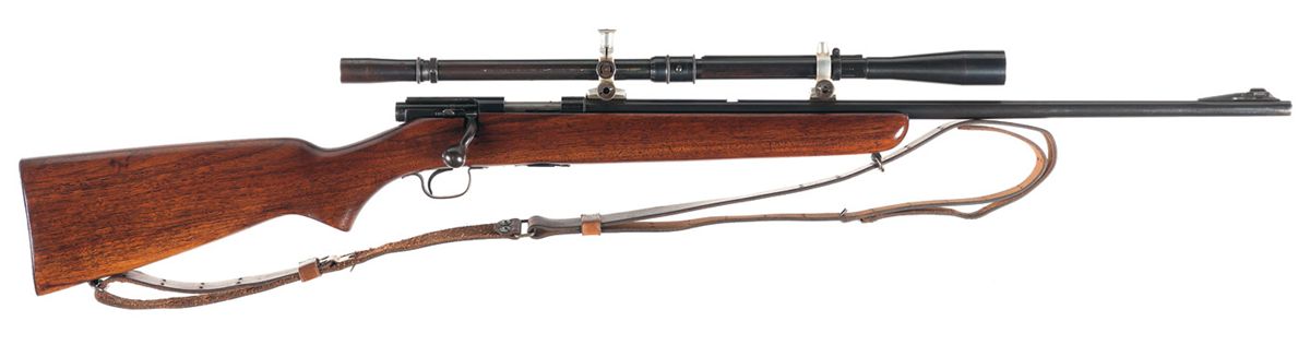 Winchester Model 43 Bolt Action Rifle in 218 Bee with Scope