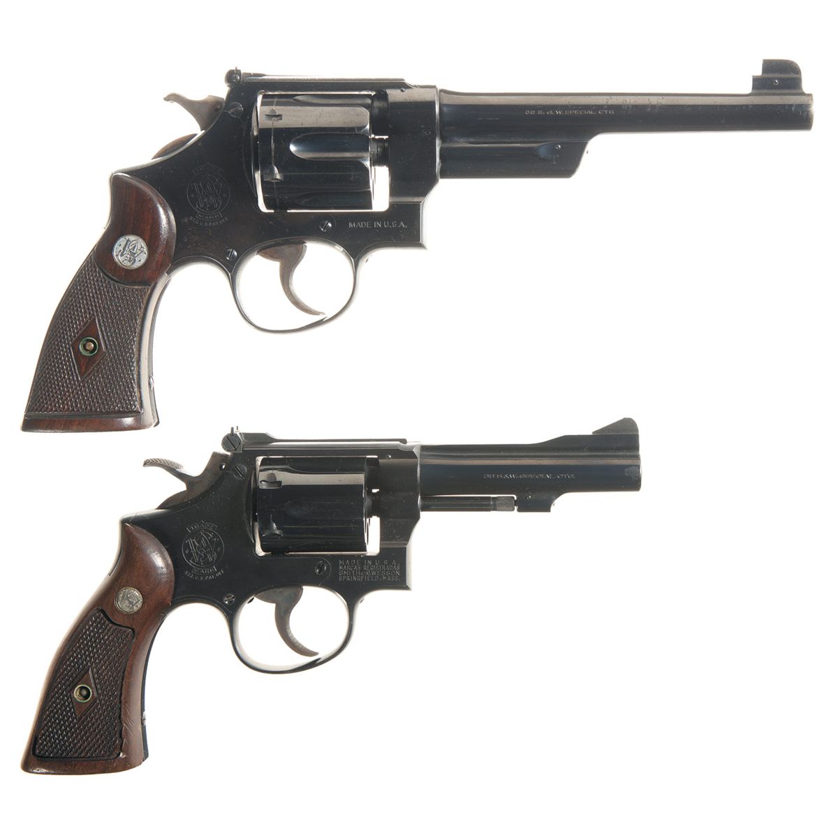 Two Smith & Wesson Double Action Revolvers