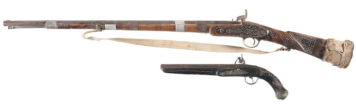 Saudi Arabian Bedouin Tribal Pistol and Rifle