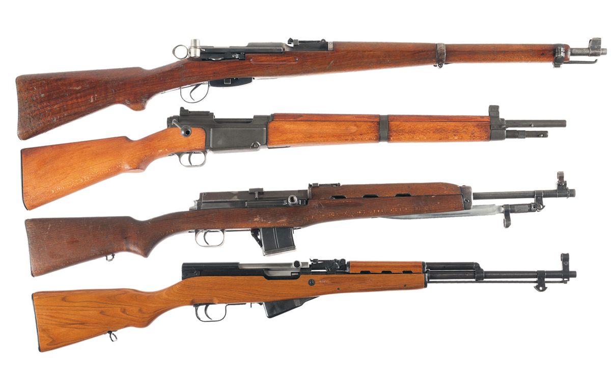 Four Military Long Guns