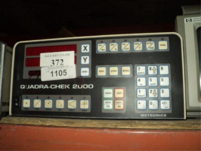 METRONICS QUADRA-CHEK 2000 CONTROL {print sequence} H-372