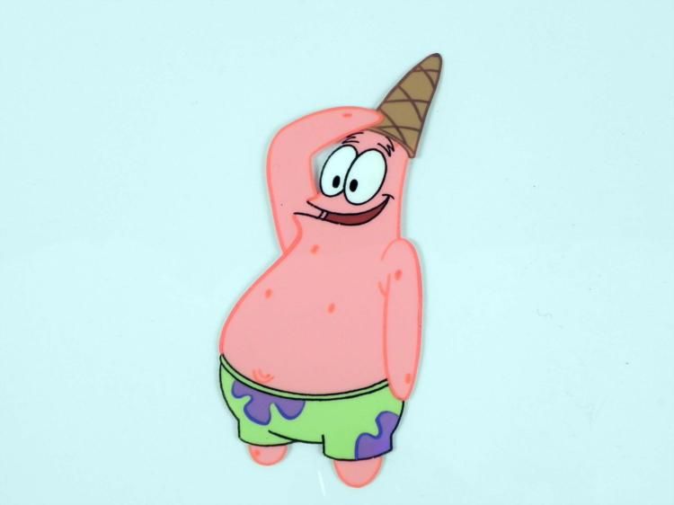 Cel Aye-Aye Captain Art Original Animation Spongebob