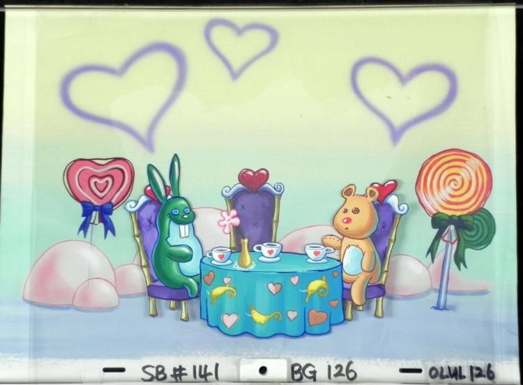 Original Background Tea Party Cel Production Spongebob
