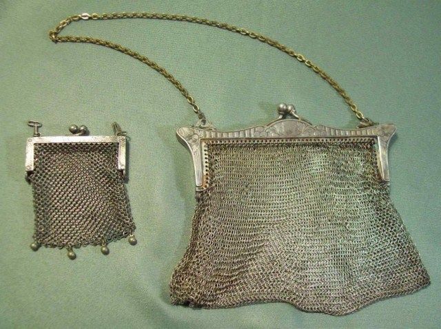 Vintage Metal Mesh Purse & Coin Purse