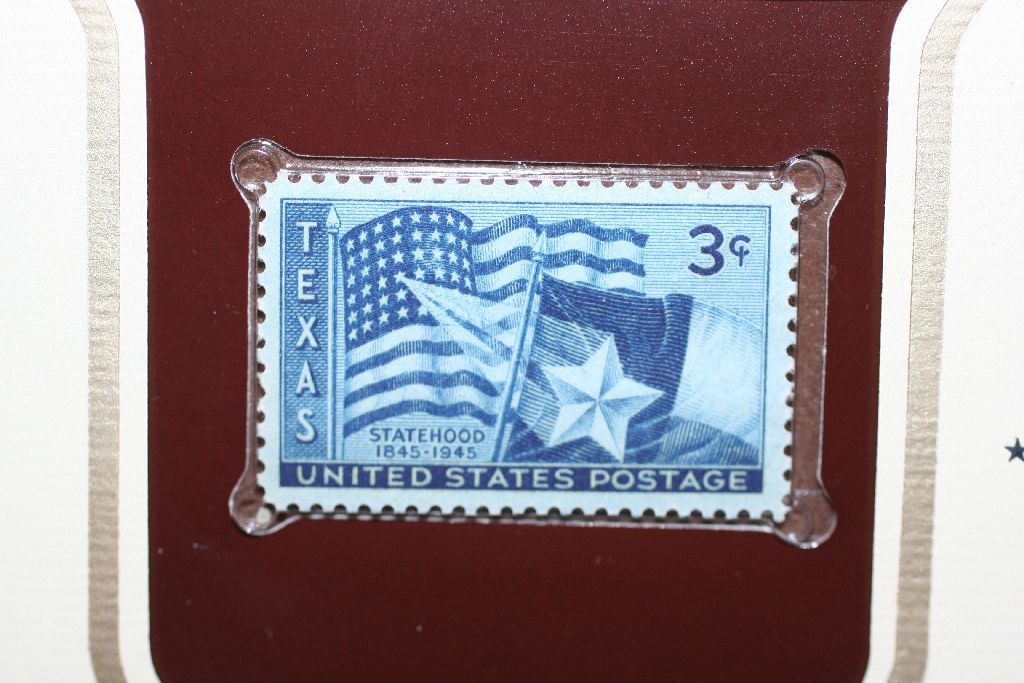 1987 Historic Stamps of America; Texas Statehood December 29, 1945 ...