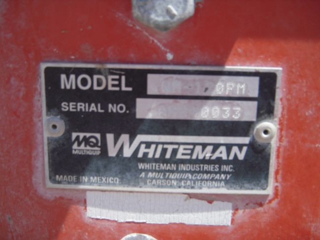 MultiQuip Whiteman WM-120PM S/A Towable Cement Mixer