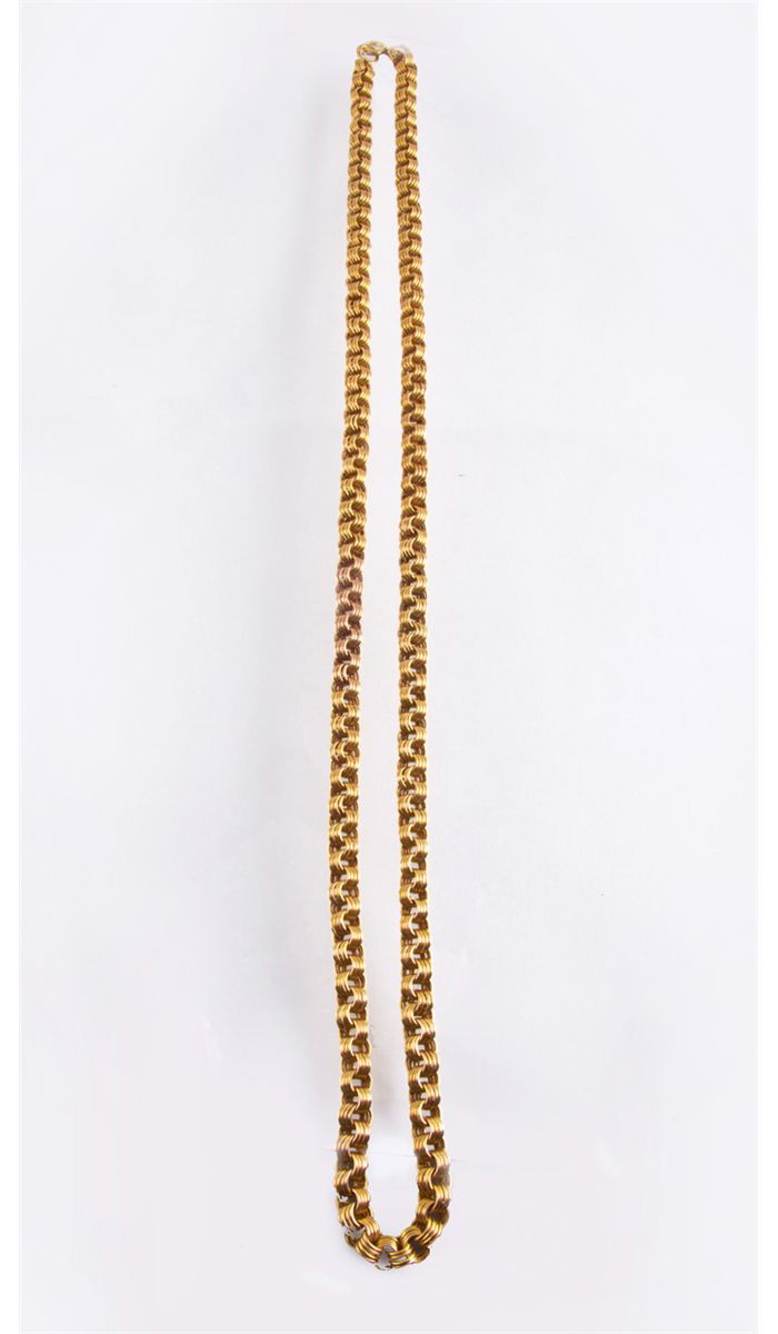 An Antique 14 Karat Gold Necklace, Aleppo