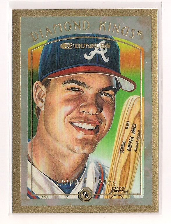 1996 Donruss Diamond Kings Chipper Jones Insert Card-#/10,000!
