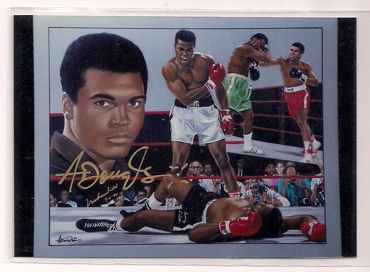 Muhammad Ali Promo Card with Sports Artist Anthony Douglas Artwork