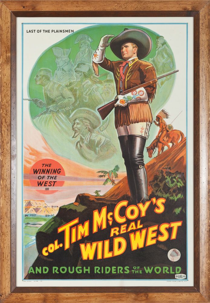 Lithograph Poster - Col. Tim McCoy’s Real Wild West and Rough Riders of ...