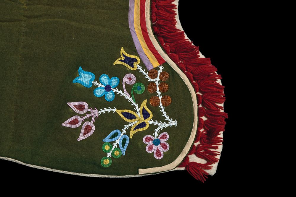 Beaded Woods Cree Saddle Blanket