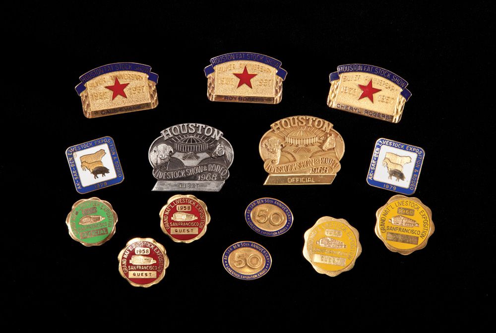 Roy Rogers’ and Dale Evans’ Rodeo Badges