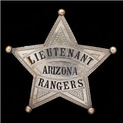 Lieutenant Arizona Rangers Badge