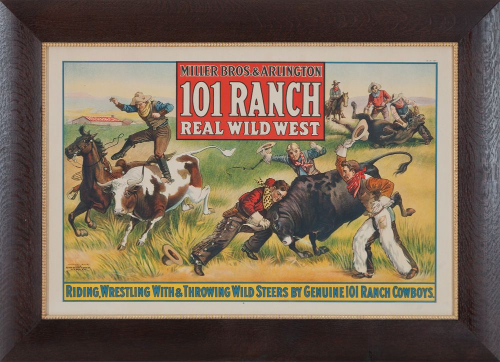 101 Ranch Wild West Lithograph Poster