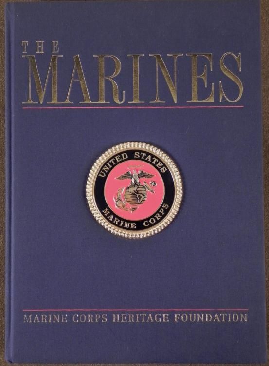 LARGE FORMAT HARD COVER BOOK THE MARINES