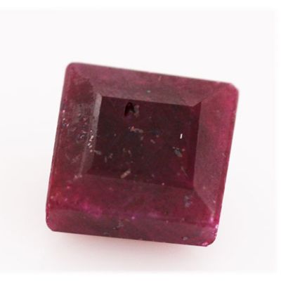NATURAL 31.34 CTW AFRICAN RUBY SQUARE CUT