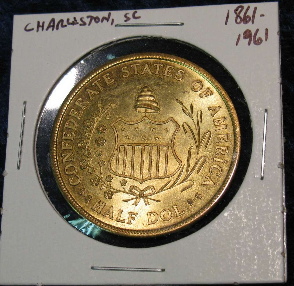 1095. Charleston SC. Confederate Centennial Good For Medal