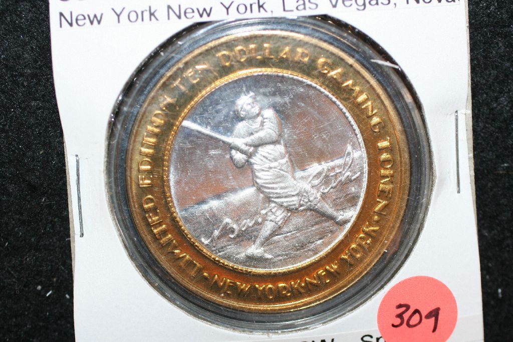 New York New York Hotel & Casino "Babe Ruth" Limited Edition Two-Tone ...