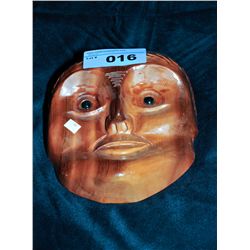 Original Ken Howe wooden face carving