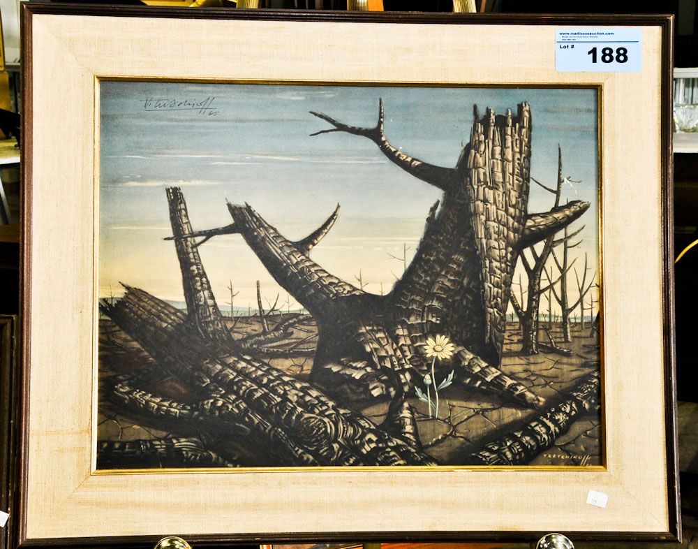 Framed Vladimir Tretchikoff print, signed and