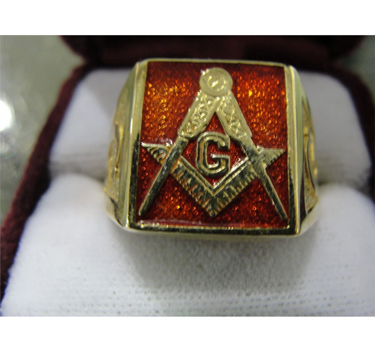 Mens secret society ring