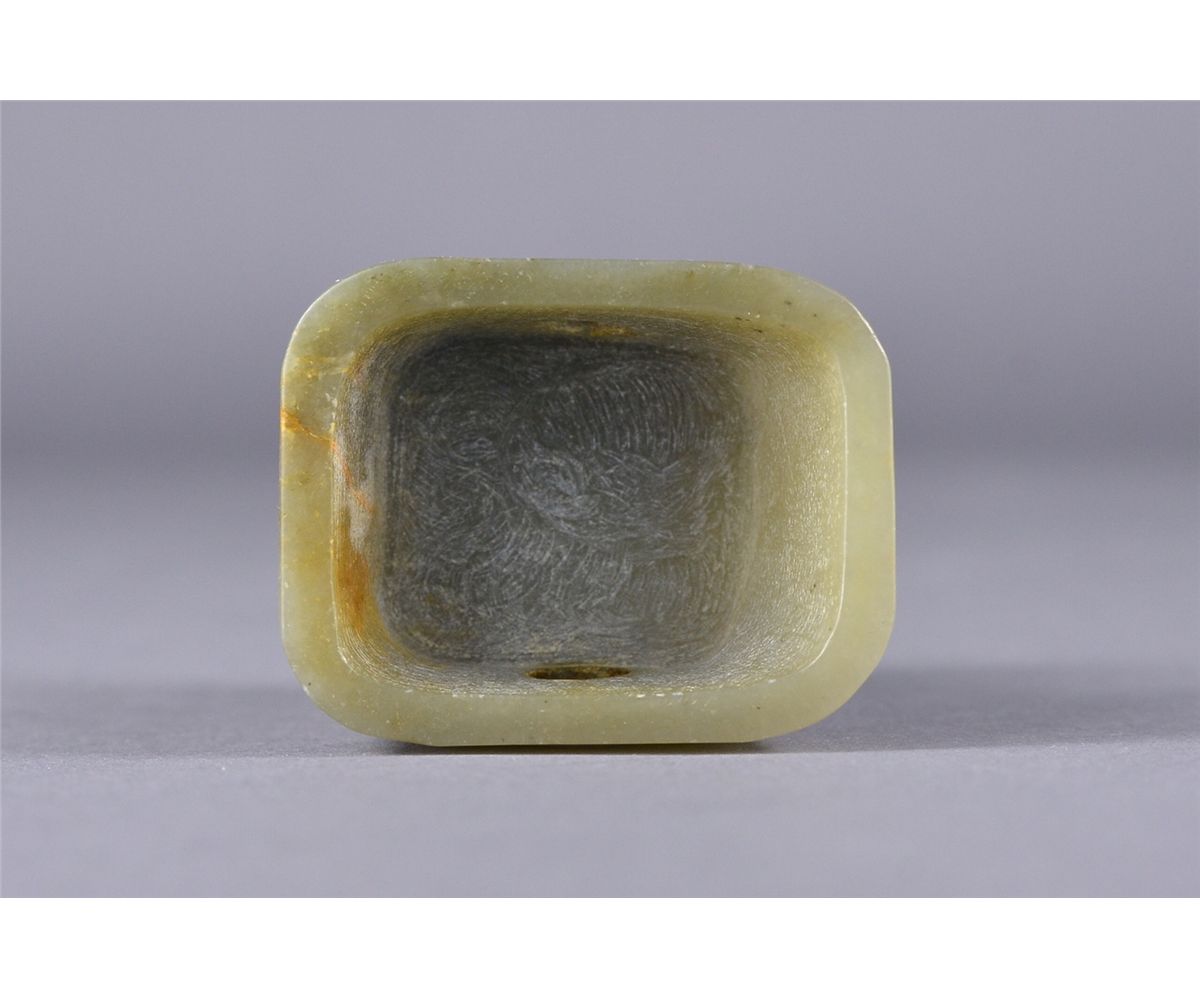 19th Century Chinese Jade Hair Pin with Holder